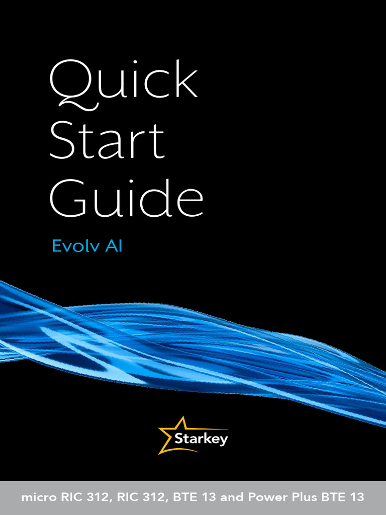 Evolv AI Hearing Aids Quick Start Guide | PDF | Hearing Aid | Wellness