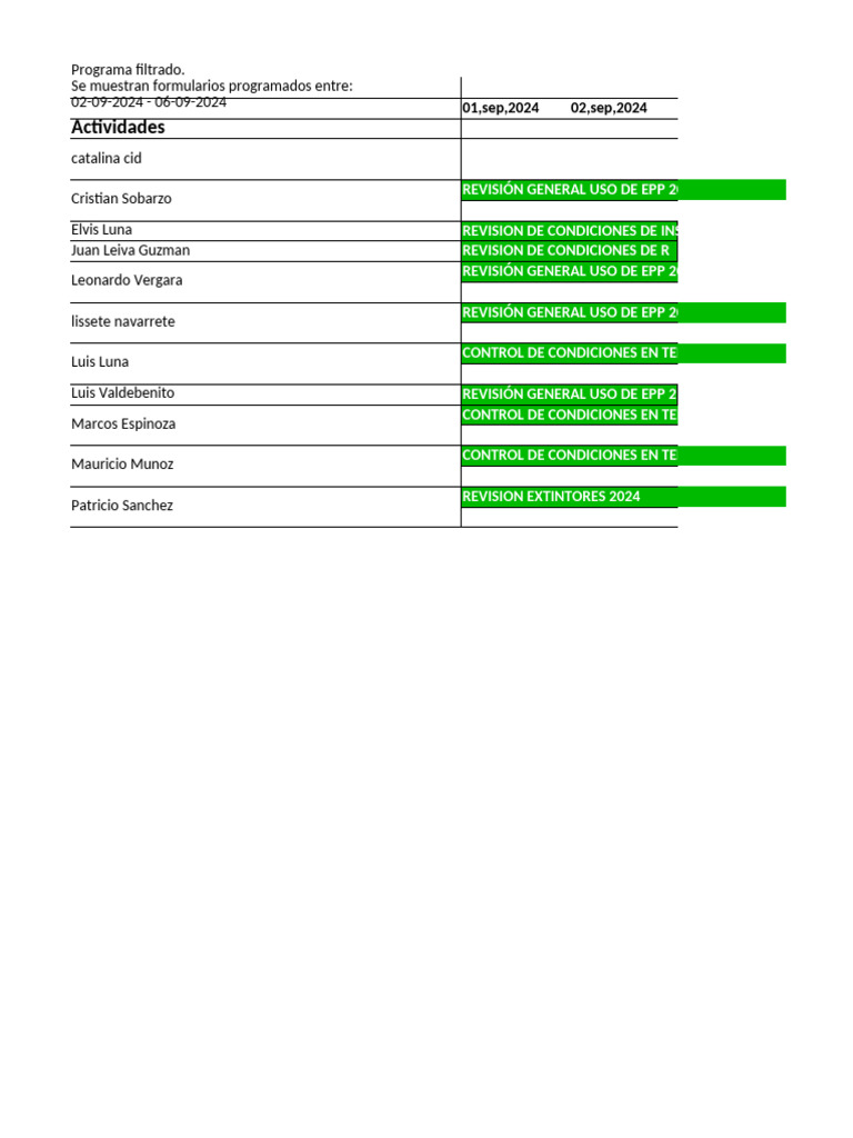 Programa - Programa de Prevencion Personalizado. | PDF