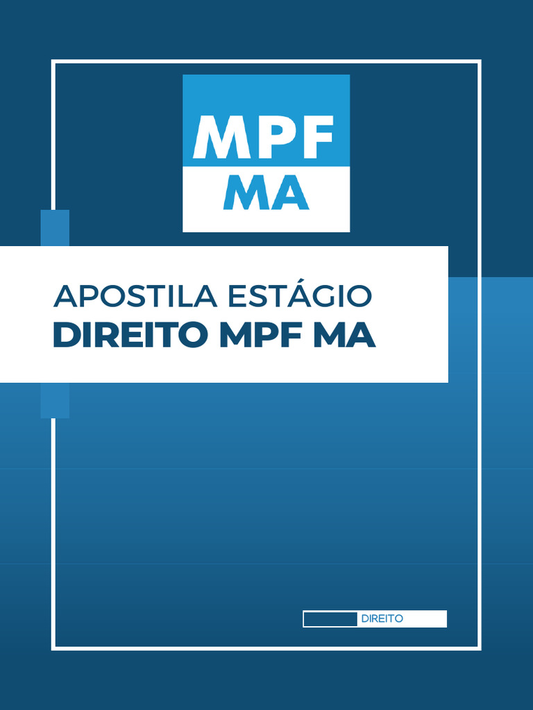 Apostila Mpf Ma 2024 | PDF