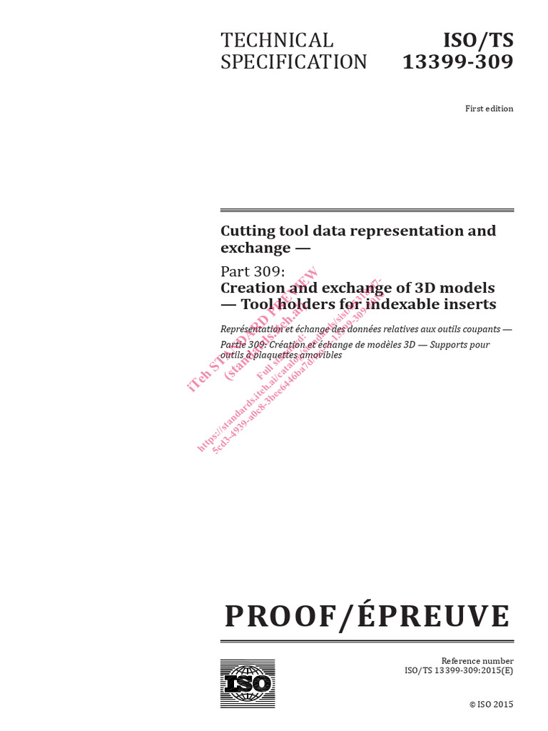 Iso TS 13399 309 2016 | PDF