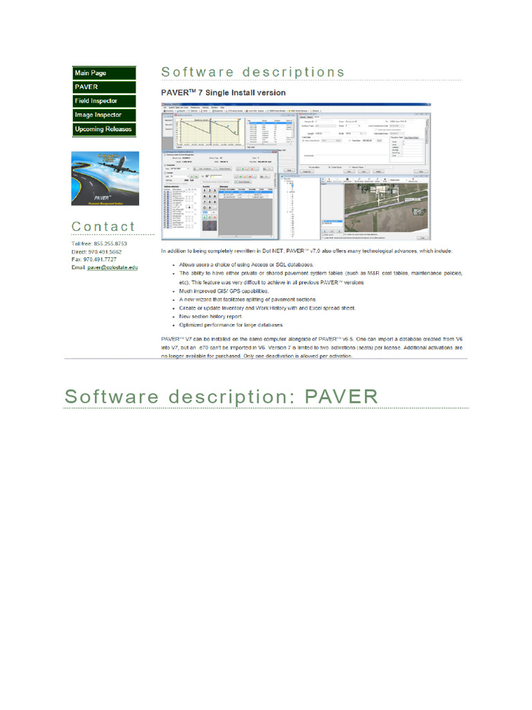 Paver Software Description | PDF