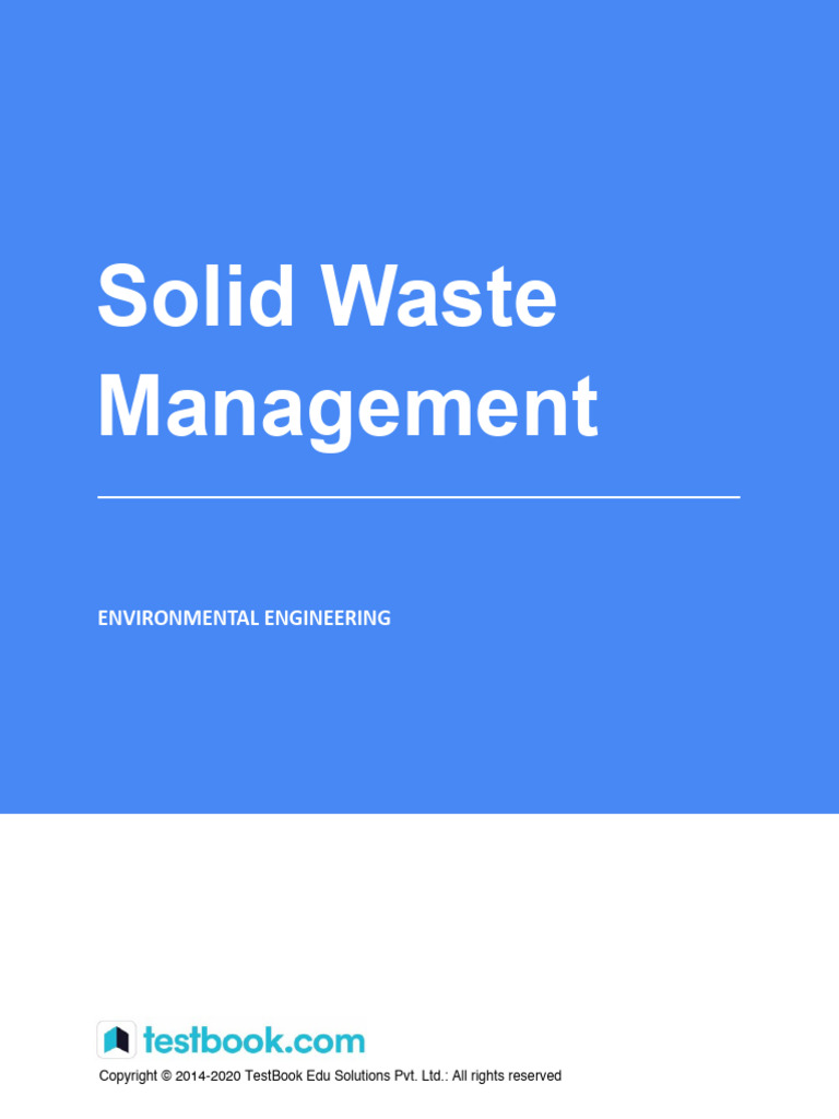 Solid Waste Management - Study Notes | PDF | Waste | Home & Garden