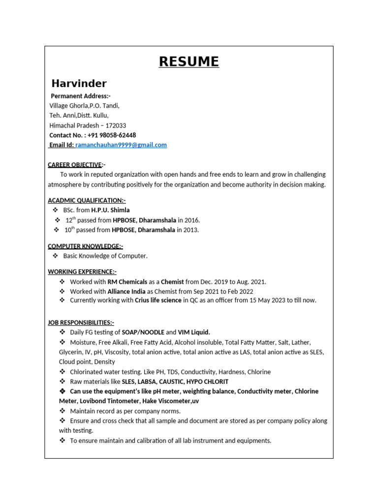 Crius Bold Resume | PDF