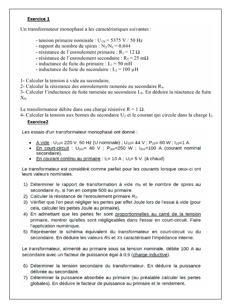 Devoir Libre Convertisseur Statique | PDF