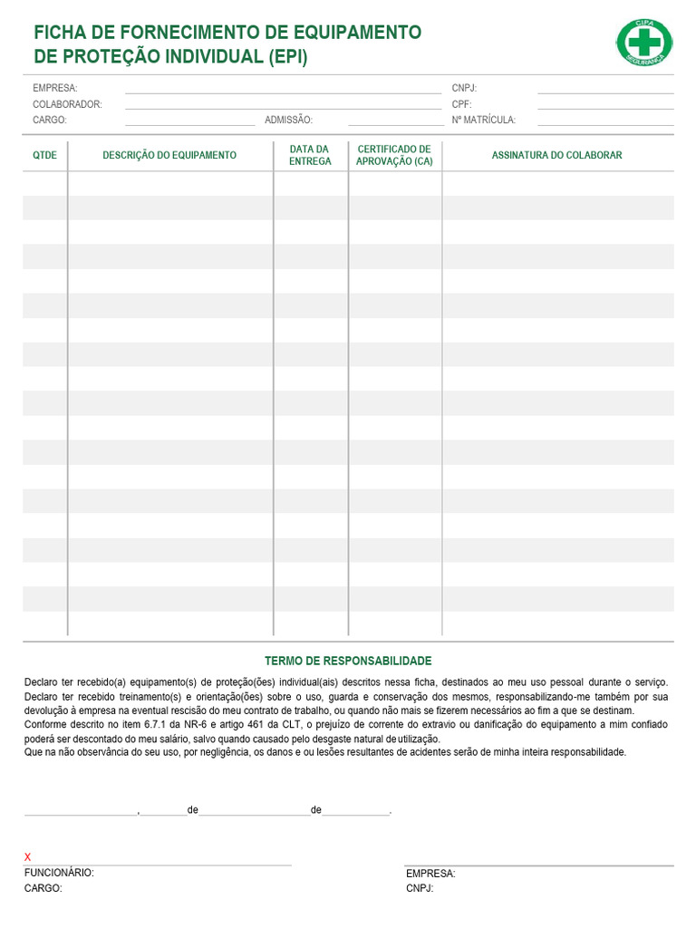 Modelo-de-Ficha-de-EPI-em-branco | PDF