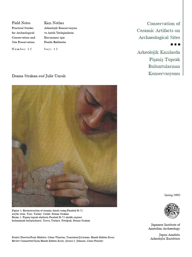 KAZILARDA ET AL. (2002) - Conservation of Ceramic Artifacts On ...