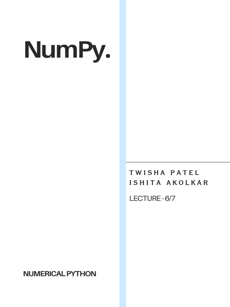 NumPy | PDF
