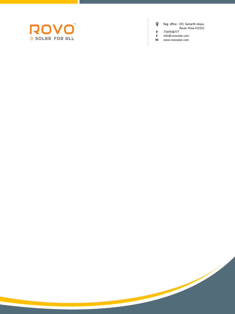 Solar Company Letterhead Template | PDF