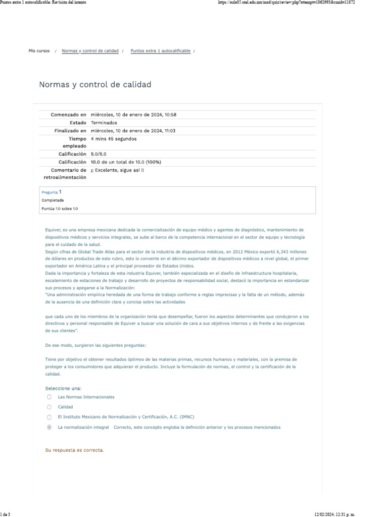 Puntos extra 1 autocalificable_ Revisión del intento | PDF