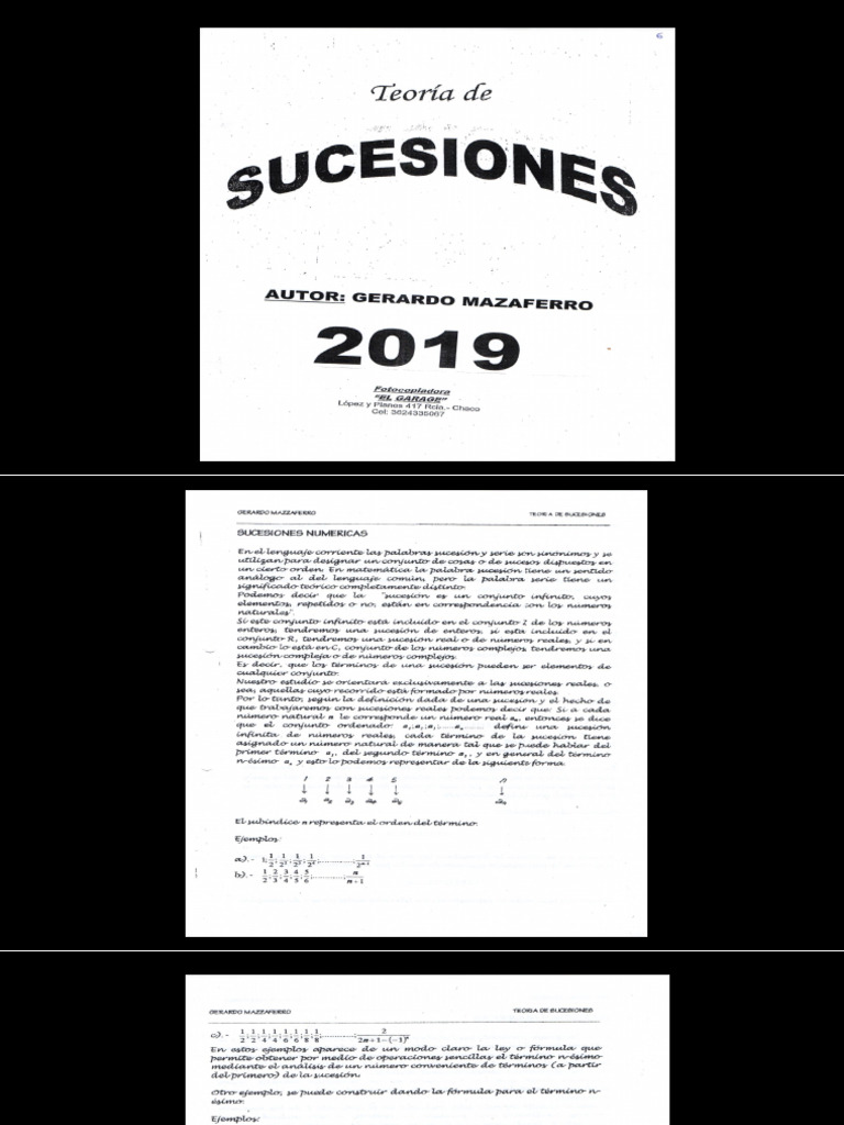 Sucesiones Teoria | PDF