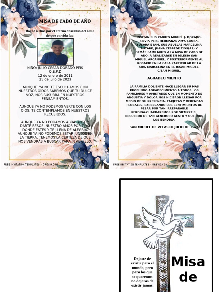 Misa de Cabo de Año | PDF