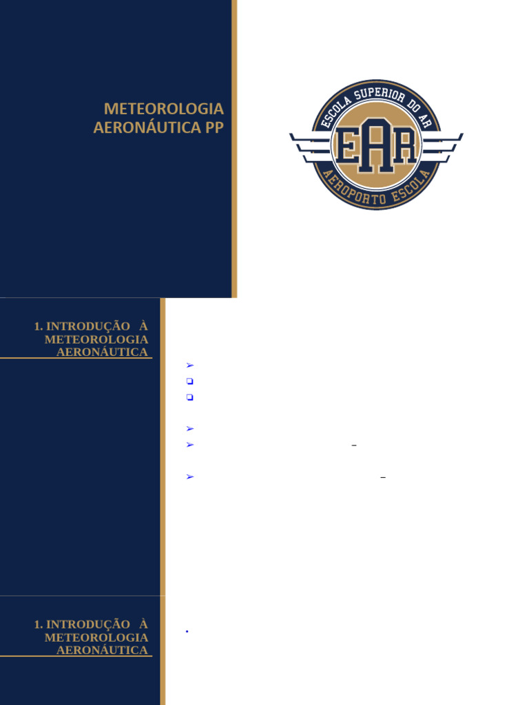 Aula 1 Introdução à Meteorologia Aeronáutica Pdf