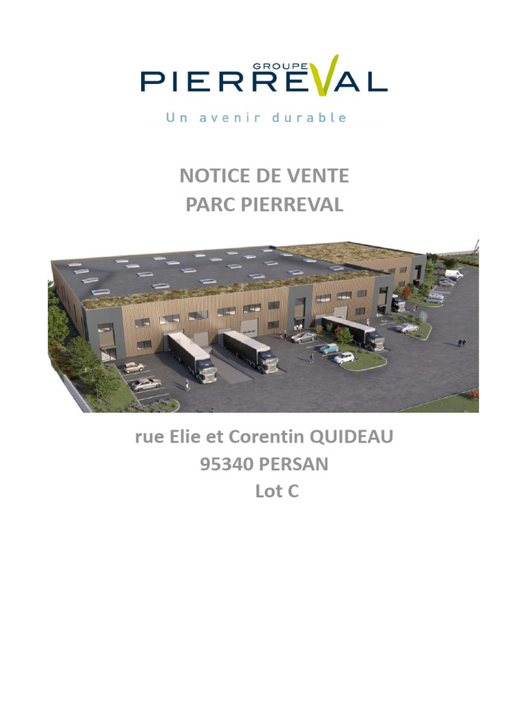 SCCV Parc Pierreval Persan - Notice Descriptive Ind E | PDF