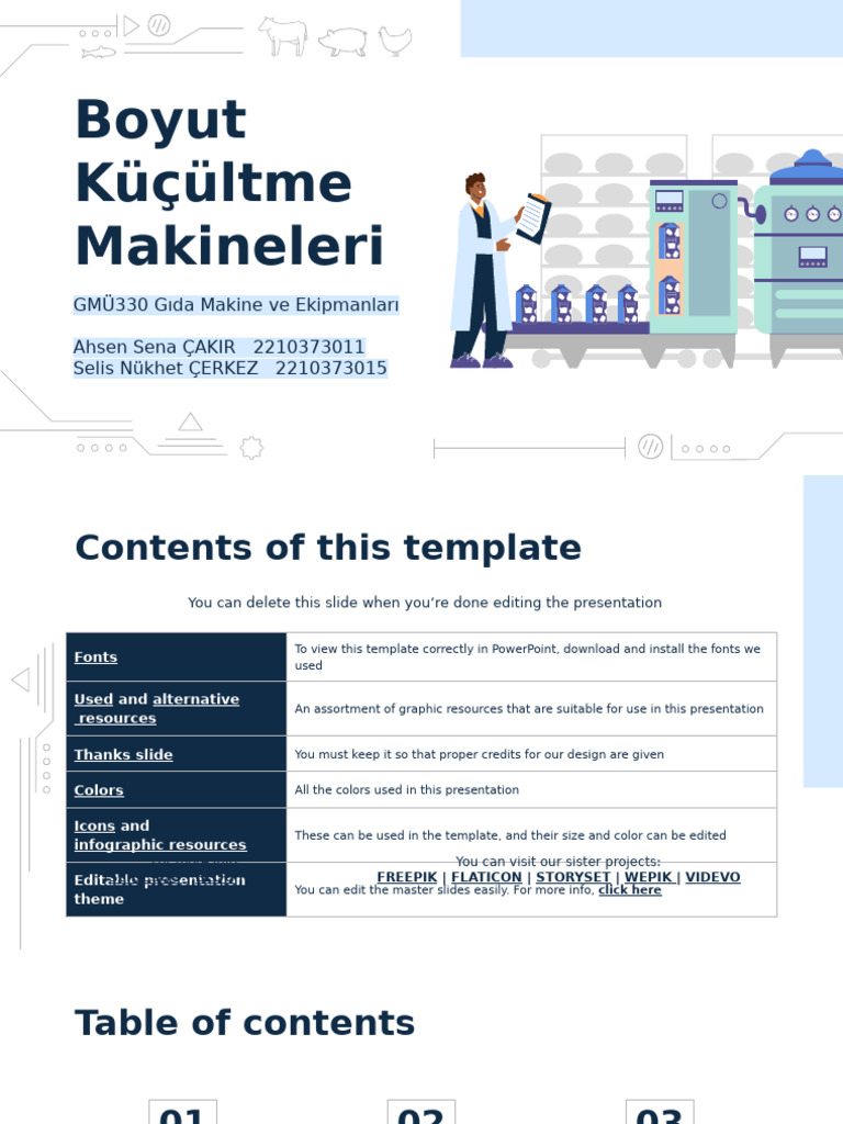 Mass Production Food Factory Project Proposal by Slidesgo | PDF