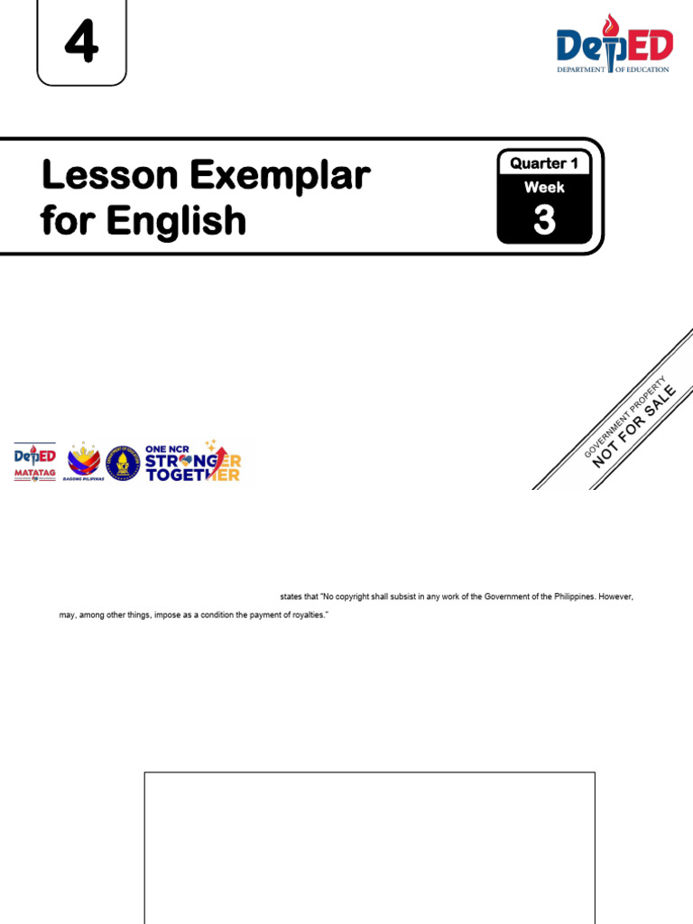 LE Gr4 English Q1 Wk3 | PDF
