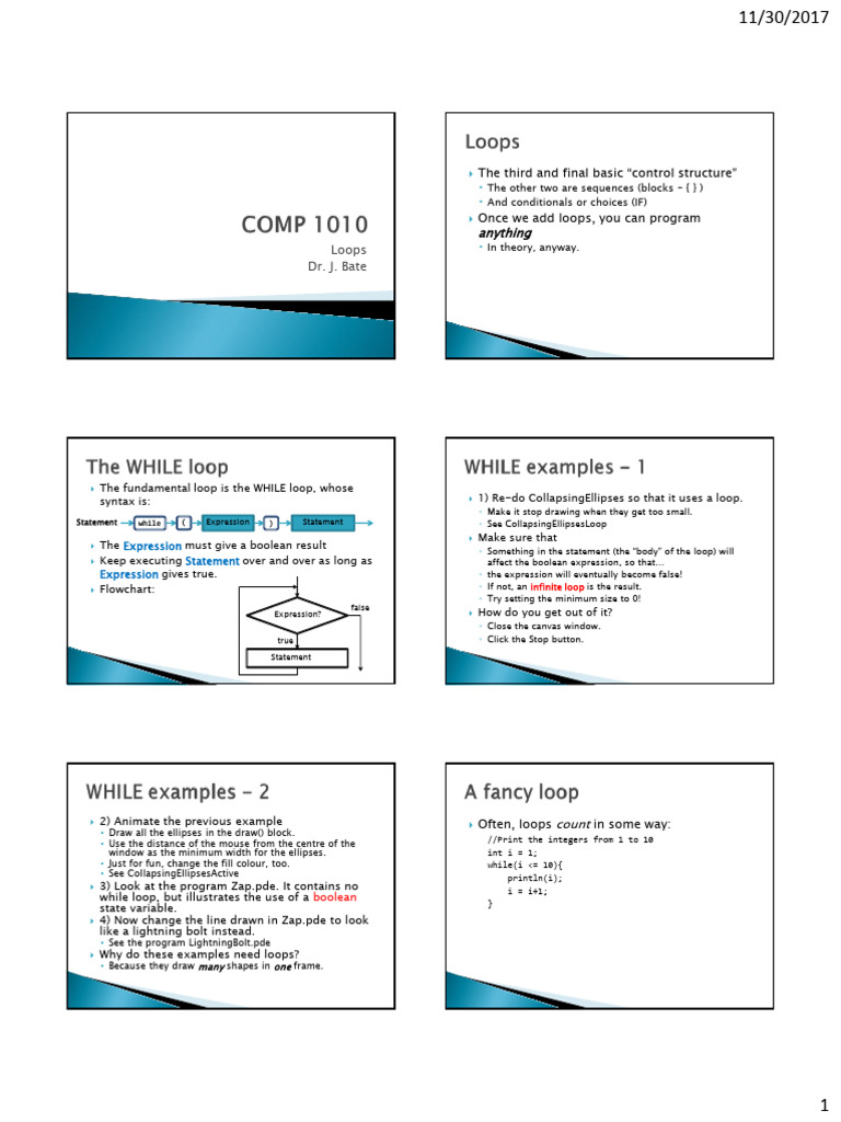 Week07 1010 A02 Loops1 | PDF