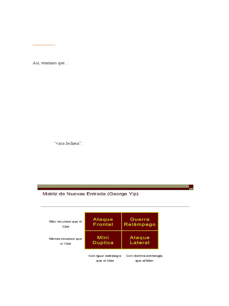 Matriz de George Yip | PDF