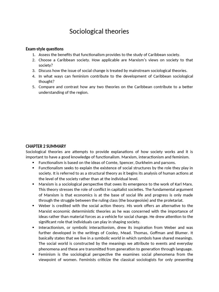 Sociological Theories | PDF