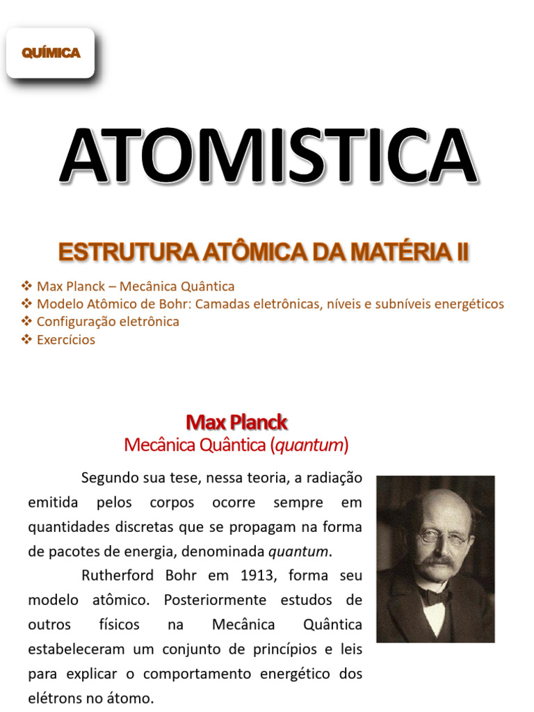 Atomismo II - Aula | PDF