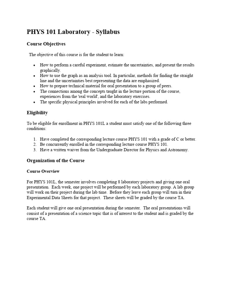 101_laboratory_syllabus_v3 | PDF