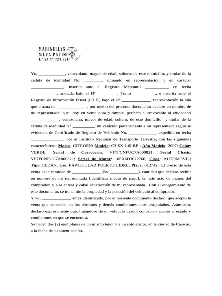 Modelo Venta de Vehiculo | PDF