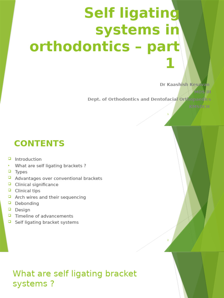 Self Ligating Brackets Compiled | PDF