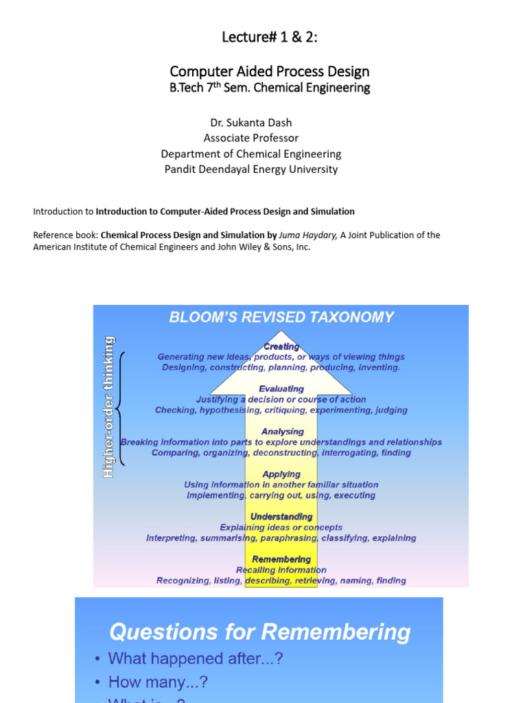 CAPD Unit 1 Lect 1 2. | PDF | Chemical Reactor | Art