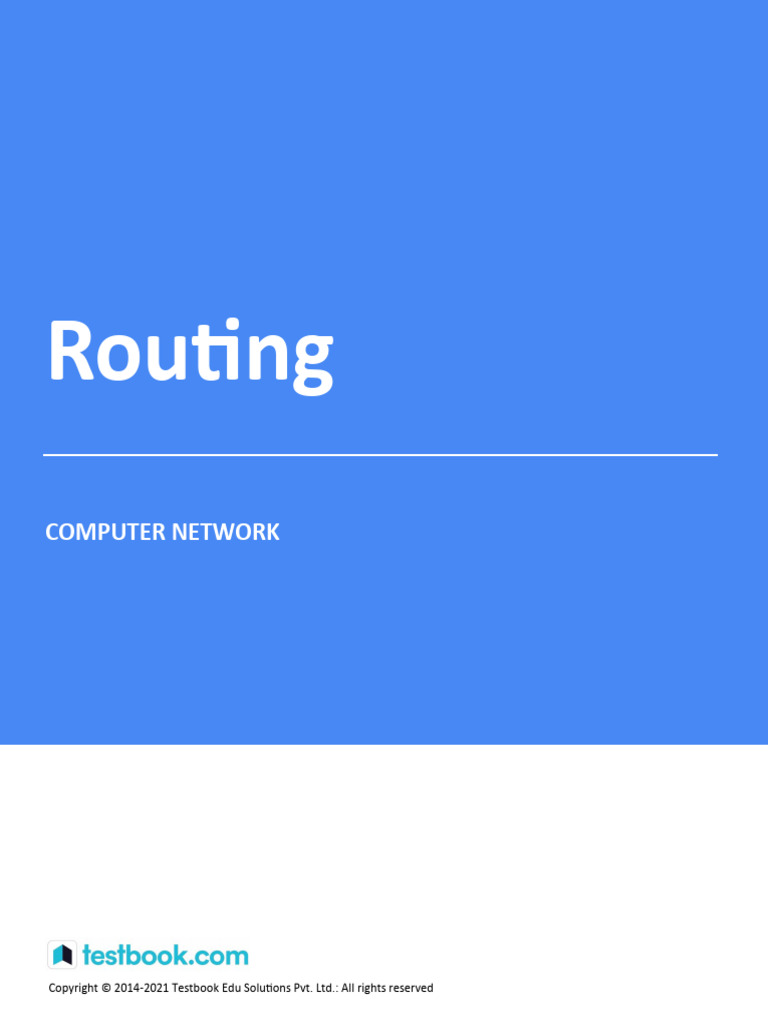 Routing - Study Notes | PDF