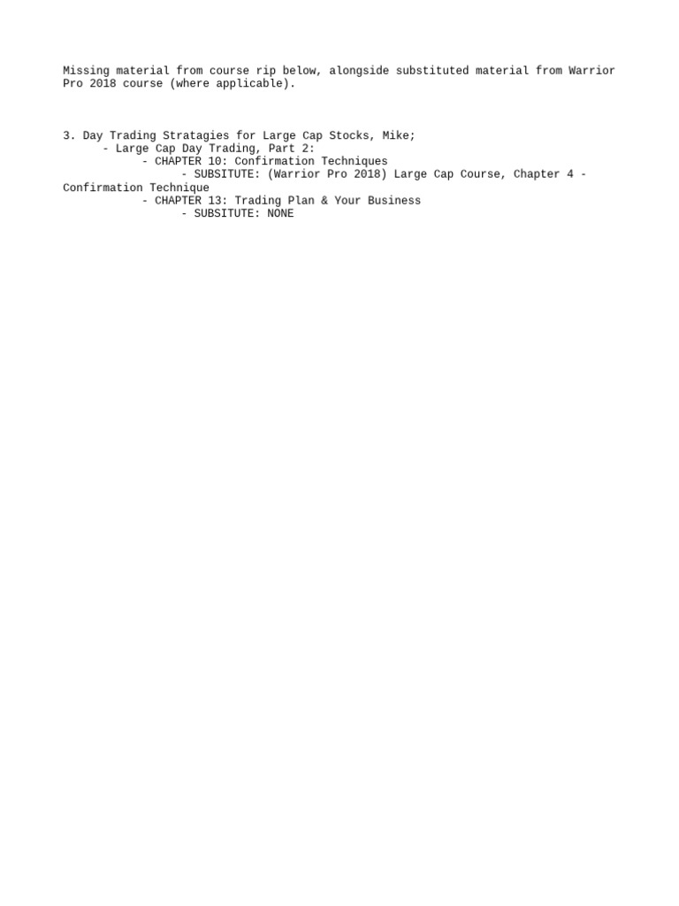 Missing Material | PDF