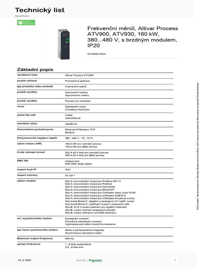 Altivar Process ATV900 Series Overview | PDF | Physical Layer Protocols ...