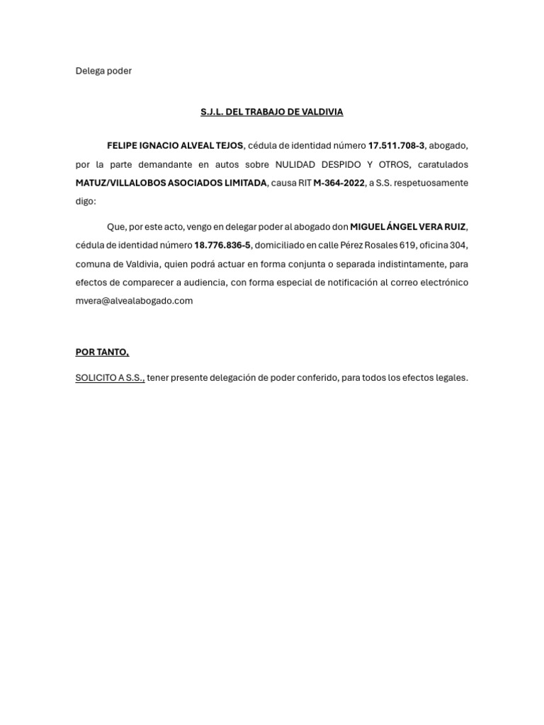 Delega Poder | PDF