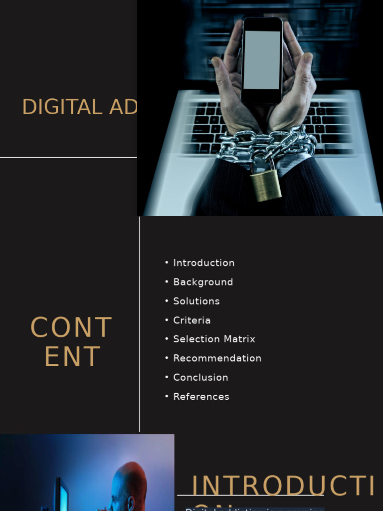 Digital Addiction Presentation | PDF | Social Psychology | Social Science