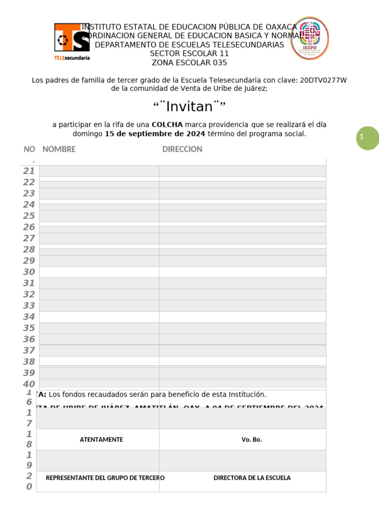 BOLETOS DE RIFA 2023 | PDF