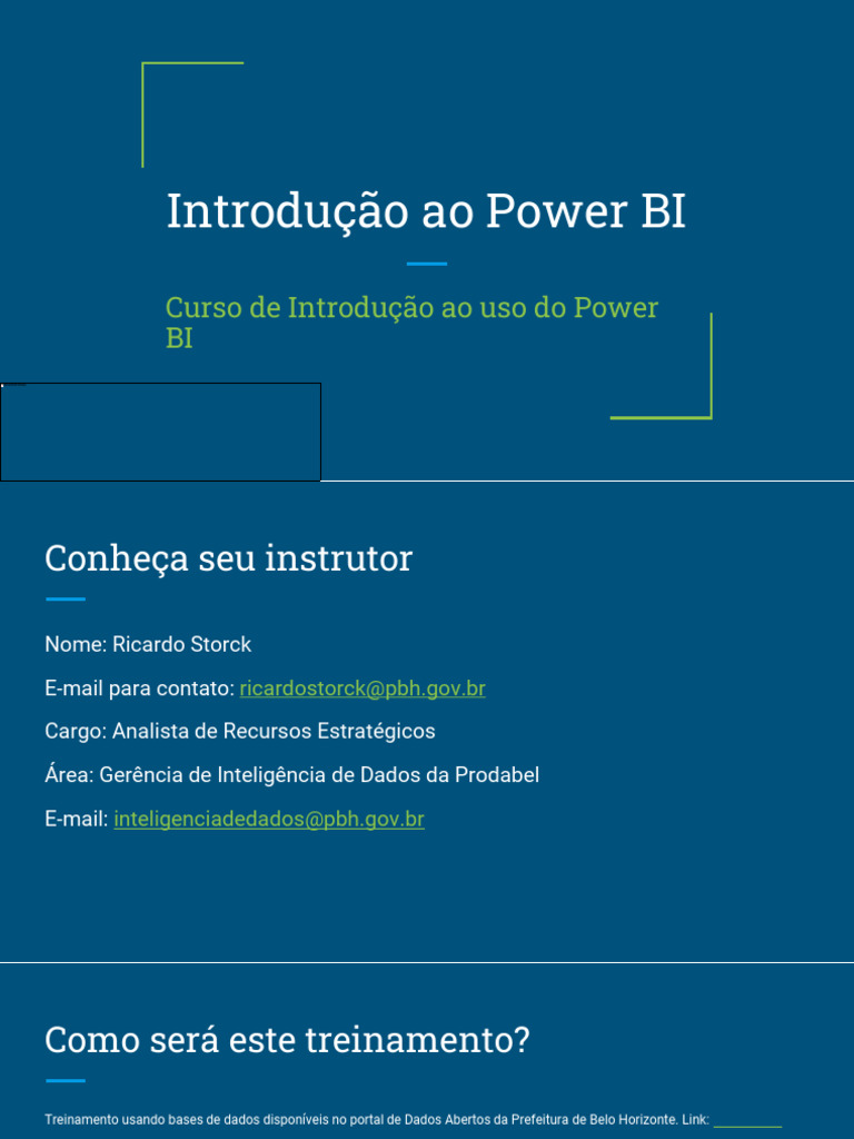 01 - Introdução Ao Power BI PDF | PDF