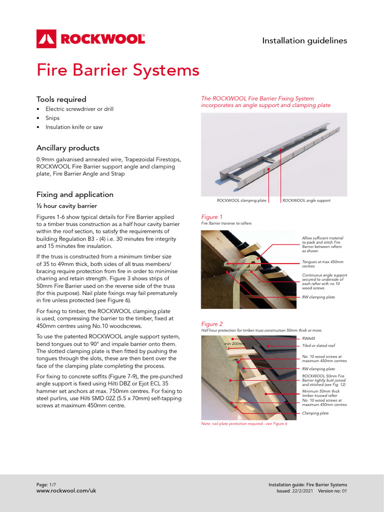 Fire Barrier Systems Installation Guide | PDF