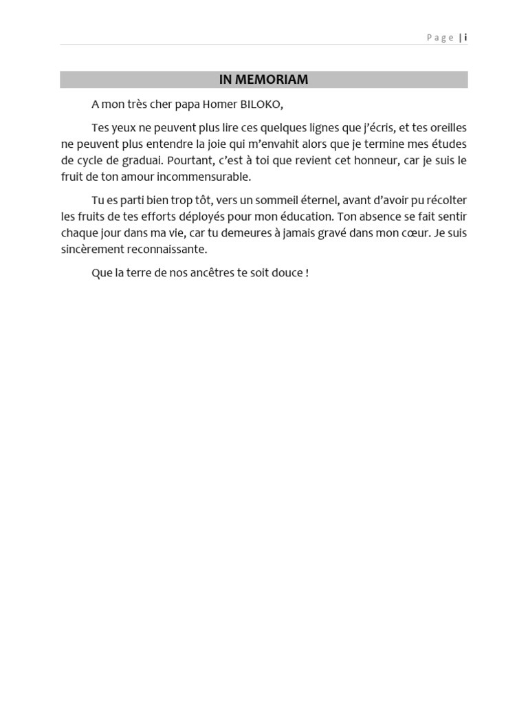 Biloko Ngimo Lea TFC Okay - 114015 | PDF