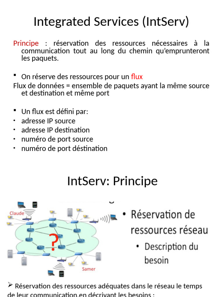 Integrated Services (Intserv) : Principe | PDF