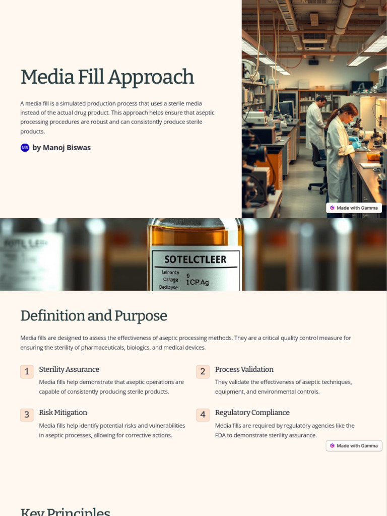Media Fill Approach | PDF | Sterilization (Microbiology ...