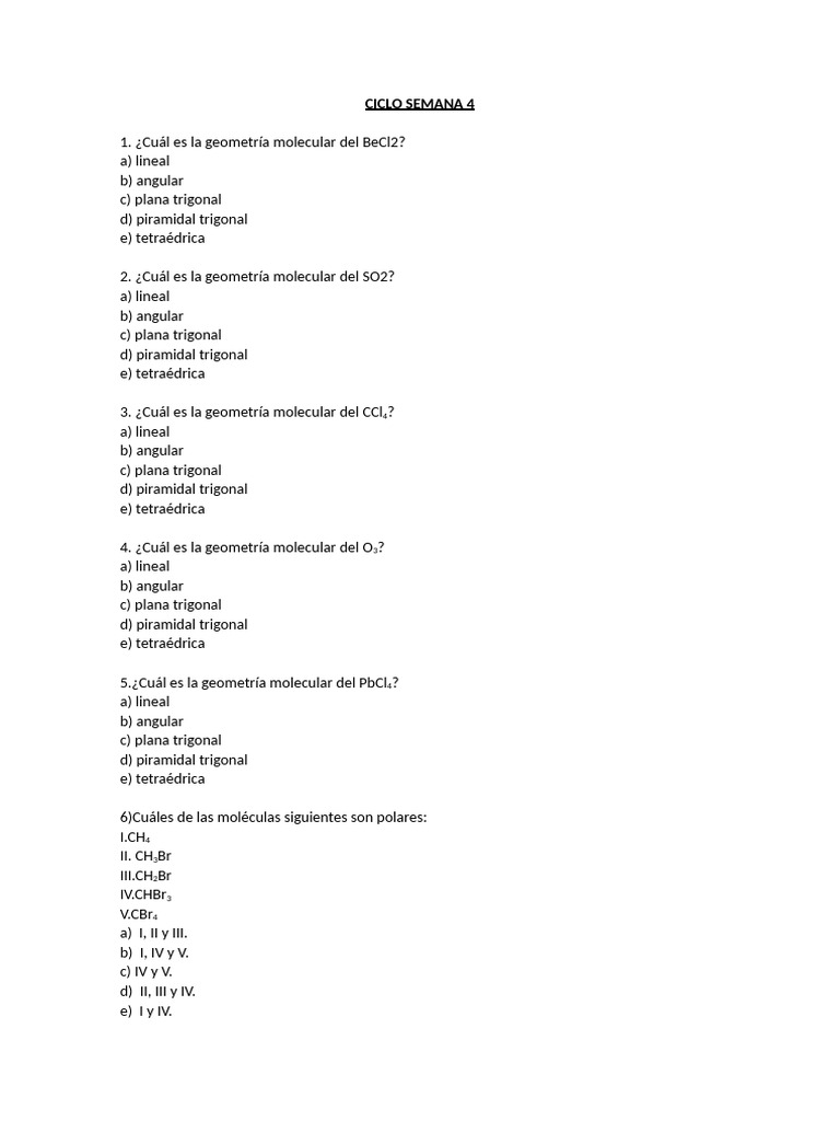 - Estudiante - EJERCICIOS PARA PRACTICA SEMANA 4 -CICLO A | PDF
