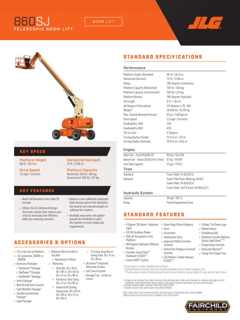 MANLIFT JLG-860sj-boom-lift | PDF