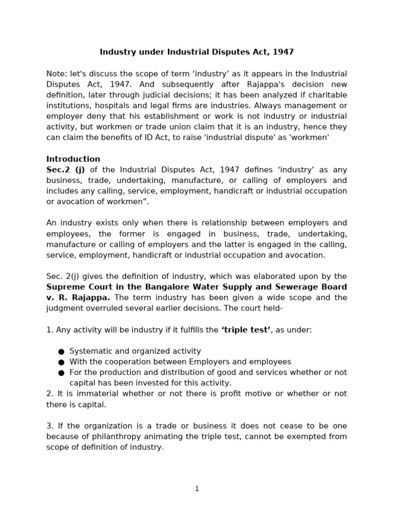 Industry Definition | PDF