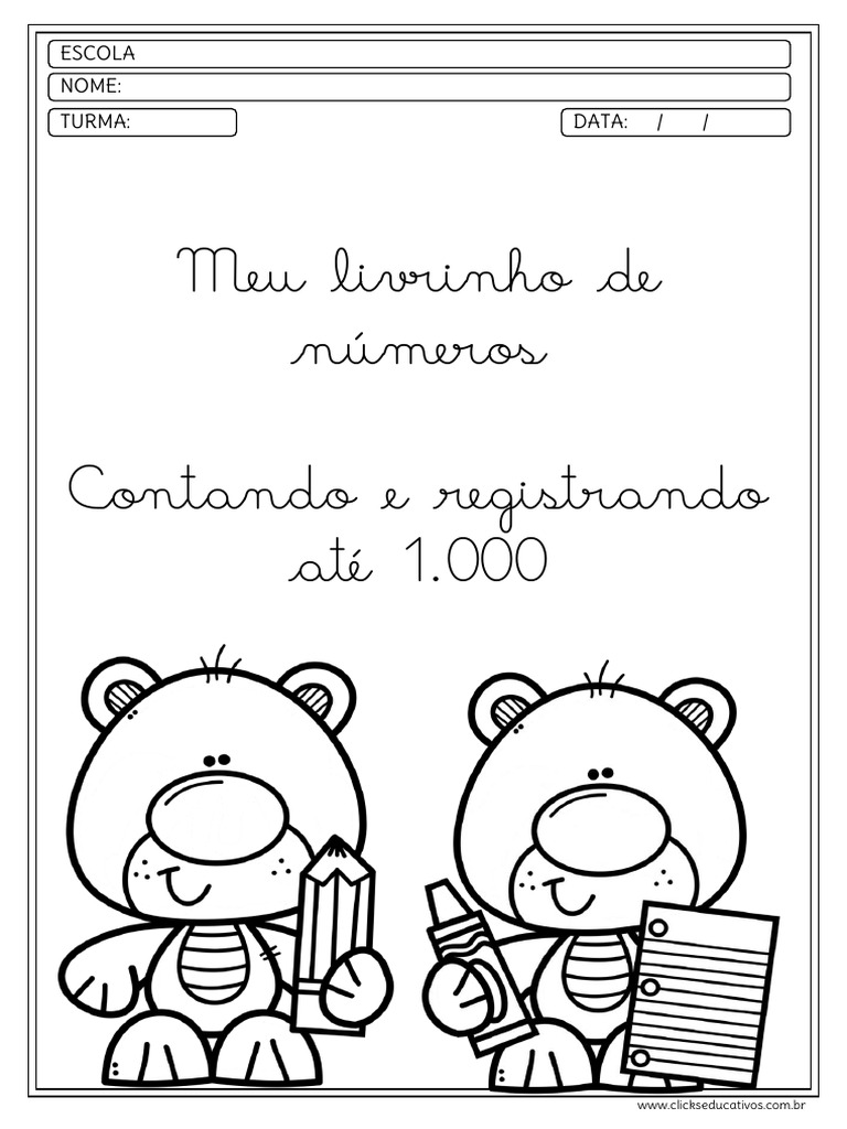 Contando e Registrando Ate 1000 @clickseducativos | PDF