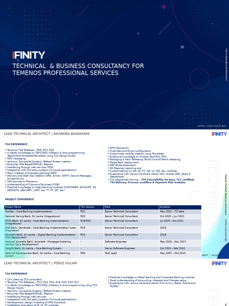 IFINITY Technical & Business Consultancy | PDF | Banks | Computers