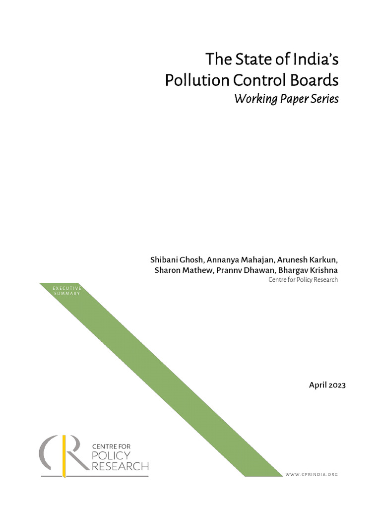 Pollution Control Boards | PDF