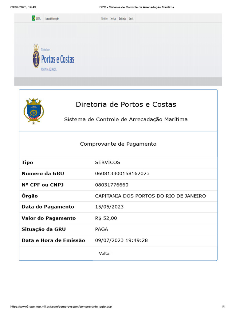 DPC - Comprovante Pag | PDF
