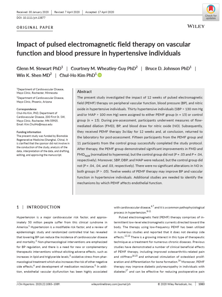 Pemf Hypertension | PDF