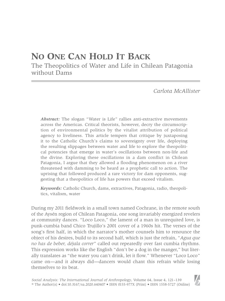 No One Can Hold It Back | PDF