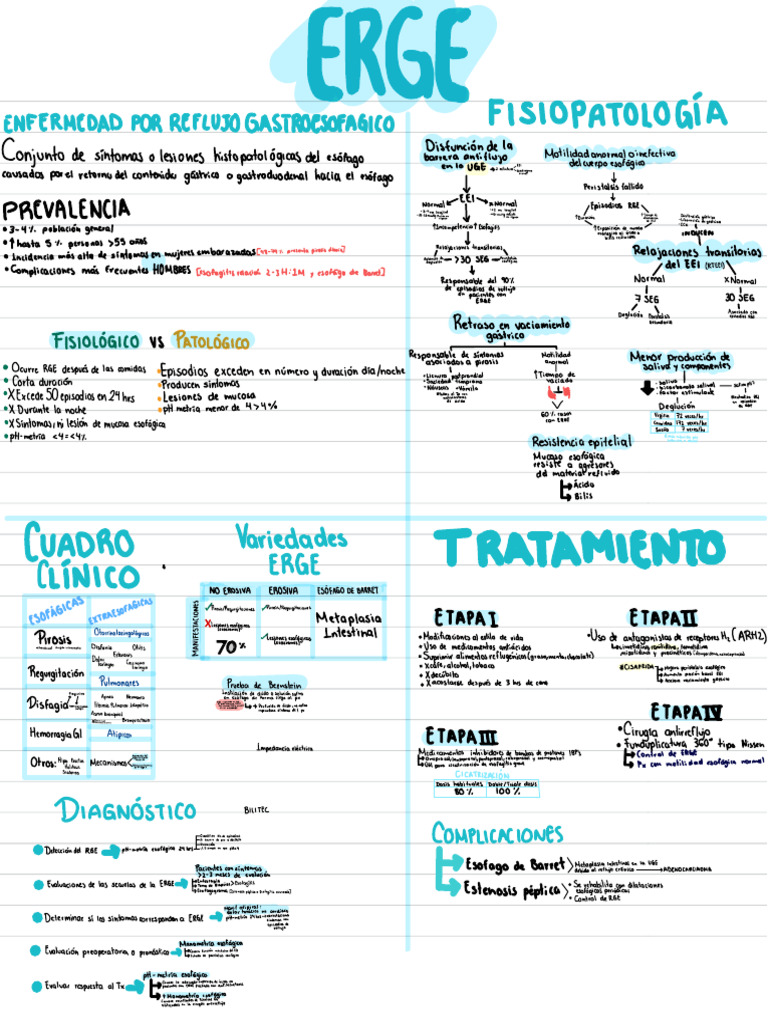 ERGE | PDF | La enfermedad por reflujo gastroesofágico | Enfermedades digestivas