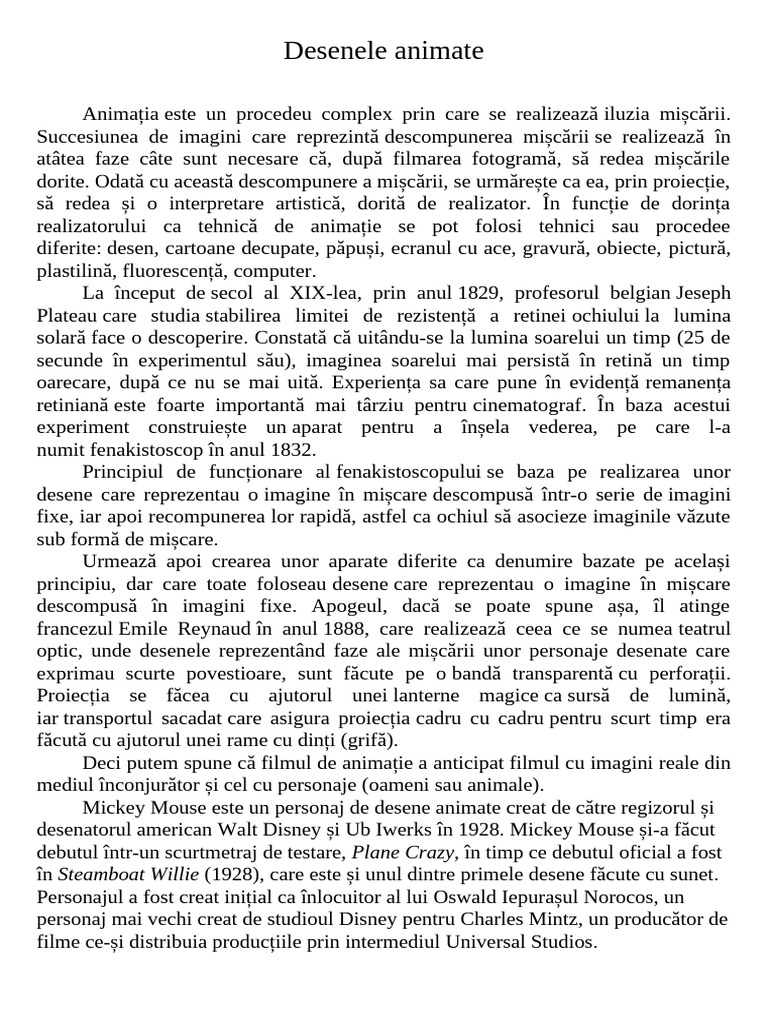 Desenele animate | PDF