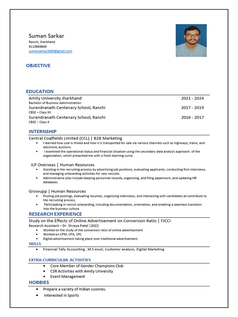 Placement_resume 11 | PDF